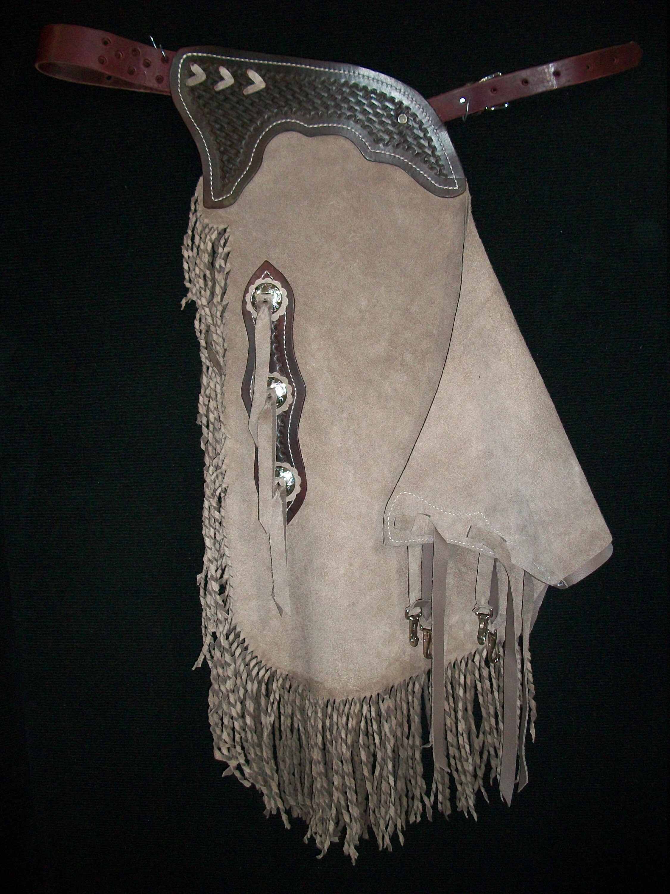 Custom Made Leather Chinks/new Chaps/rough Out/r Bar K | Etsy