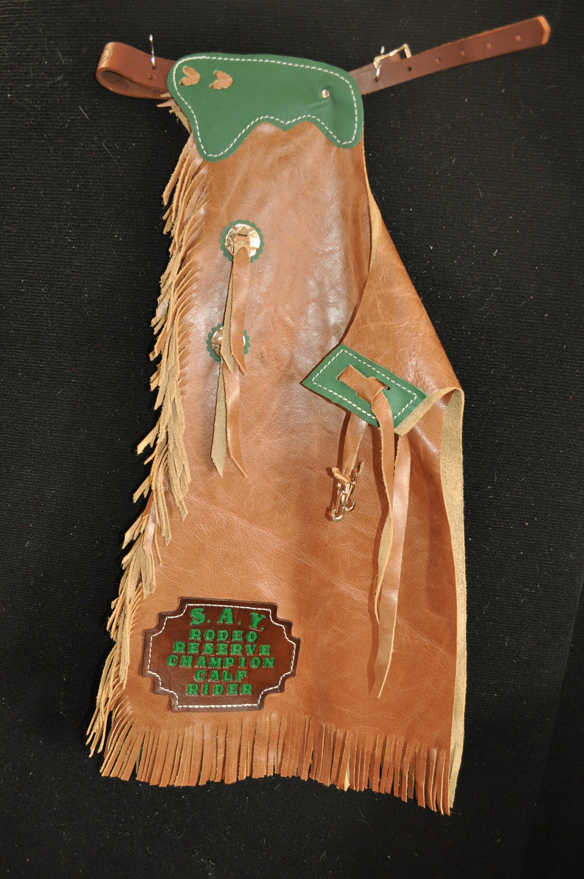 Custom Made Kid's Rodeo Award Chaps/ New/ Custom Leather/ - Etsy