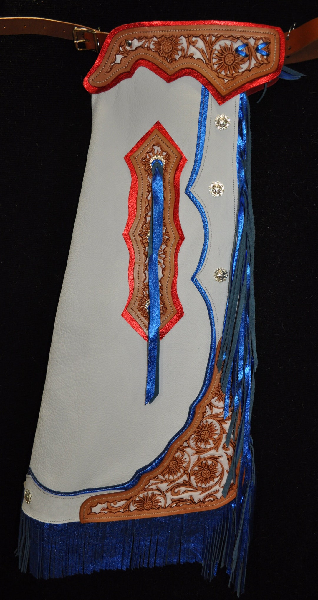 Custom Made Rodeo Chaps/ New/ Custom Leather /R Bar K - Etsy