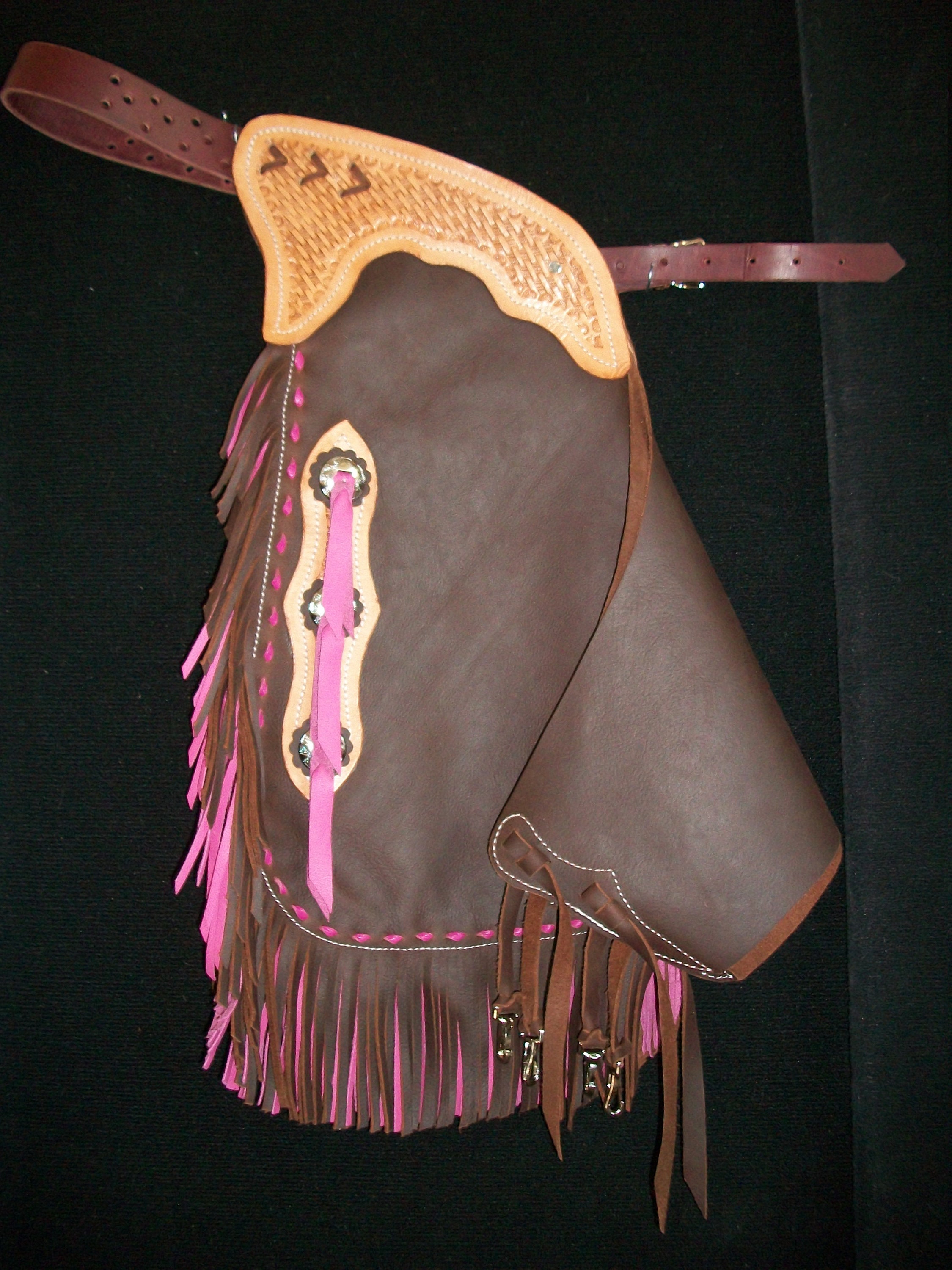 Custom Made Leather Chinks/new Chaps/pink/r Bar K | Etsy