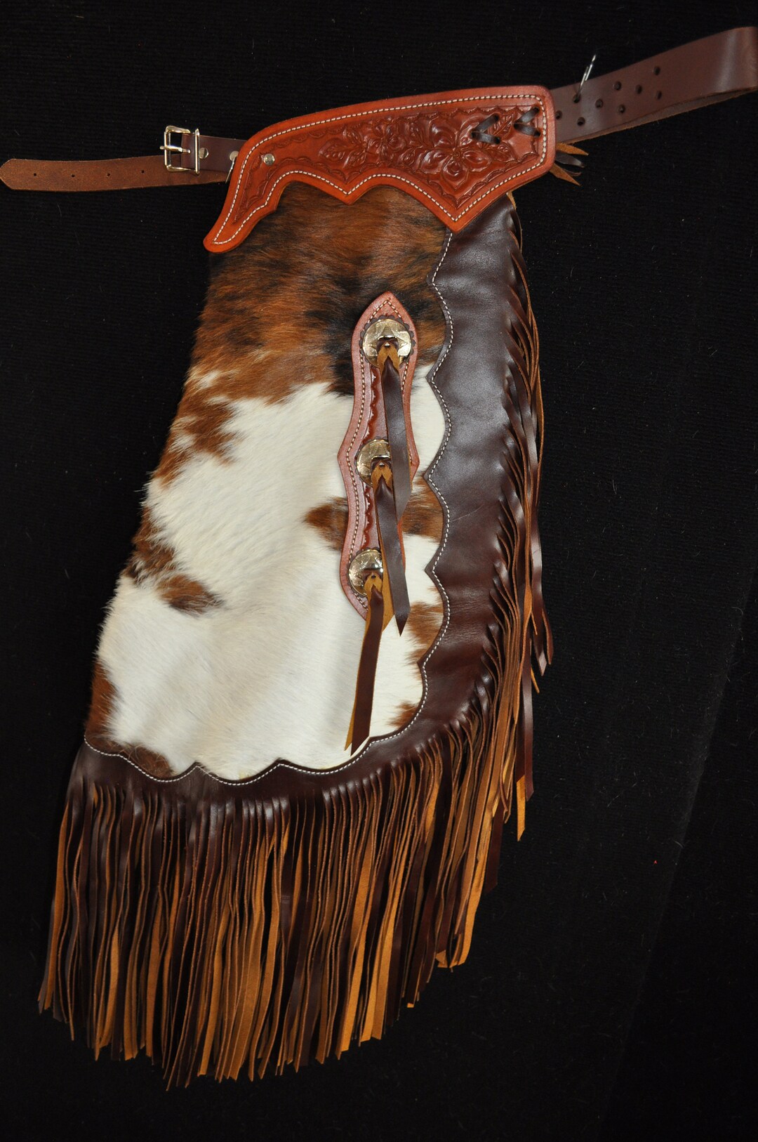 Custom Made Hair on Cowhide Leather Chinks/new Chaps/r Bar K - Etsy