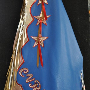 Custom Made Patriotic Bronc Riders Chaps/ New/ Custom Leather/ Rodeo ...