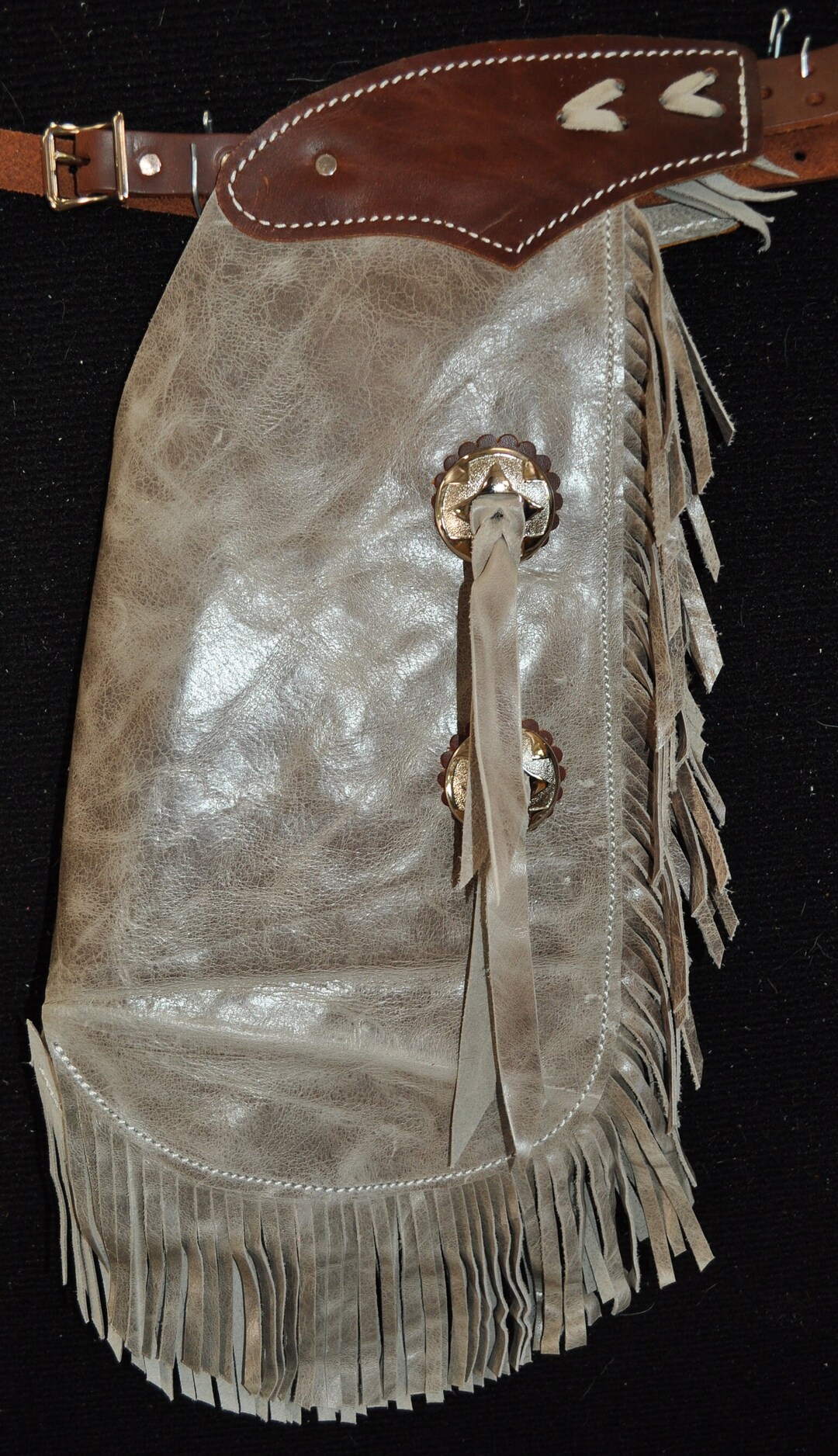 In Stock Now! Size 2t/distressed Custom Made Leather Kids Chinks/r Bar ...