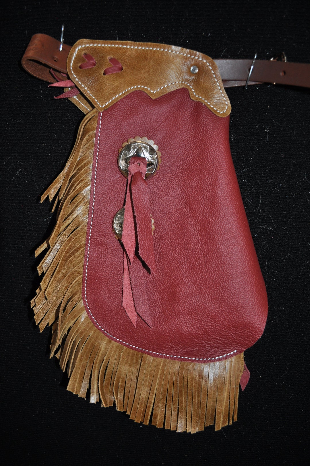 In Stock Now Size 2t/custom Made Leather Kids Chinks/red - Etsy