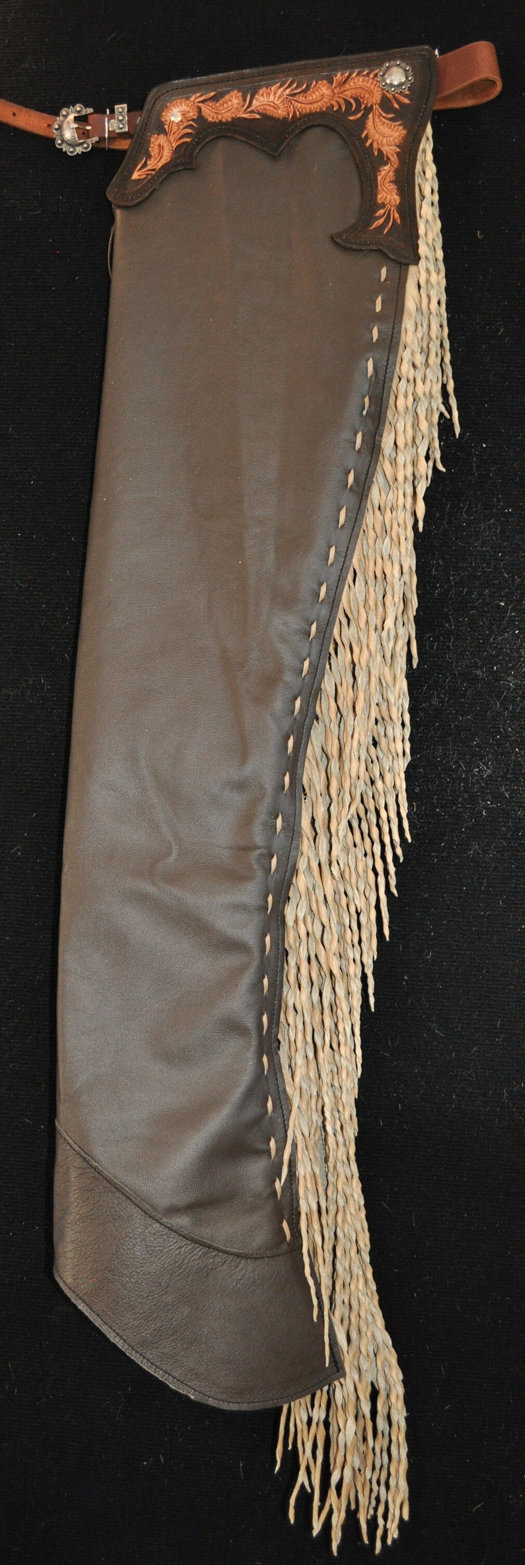 Custom Made Leather Shotgun Chaps/ New/r Bar K - Etsy