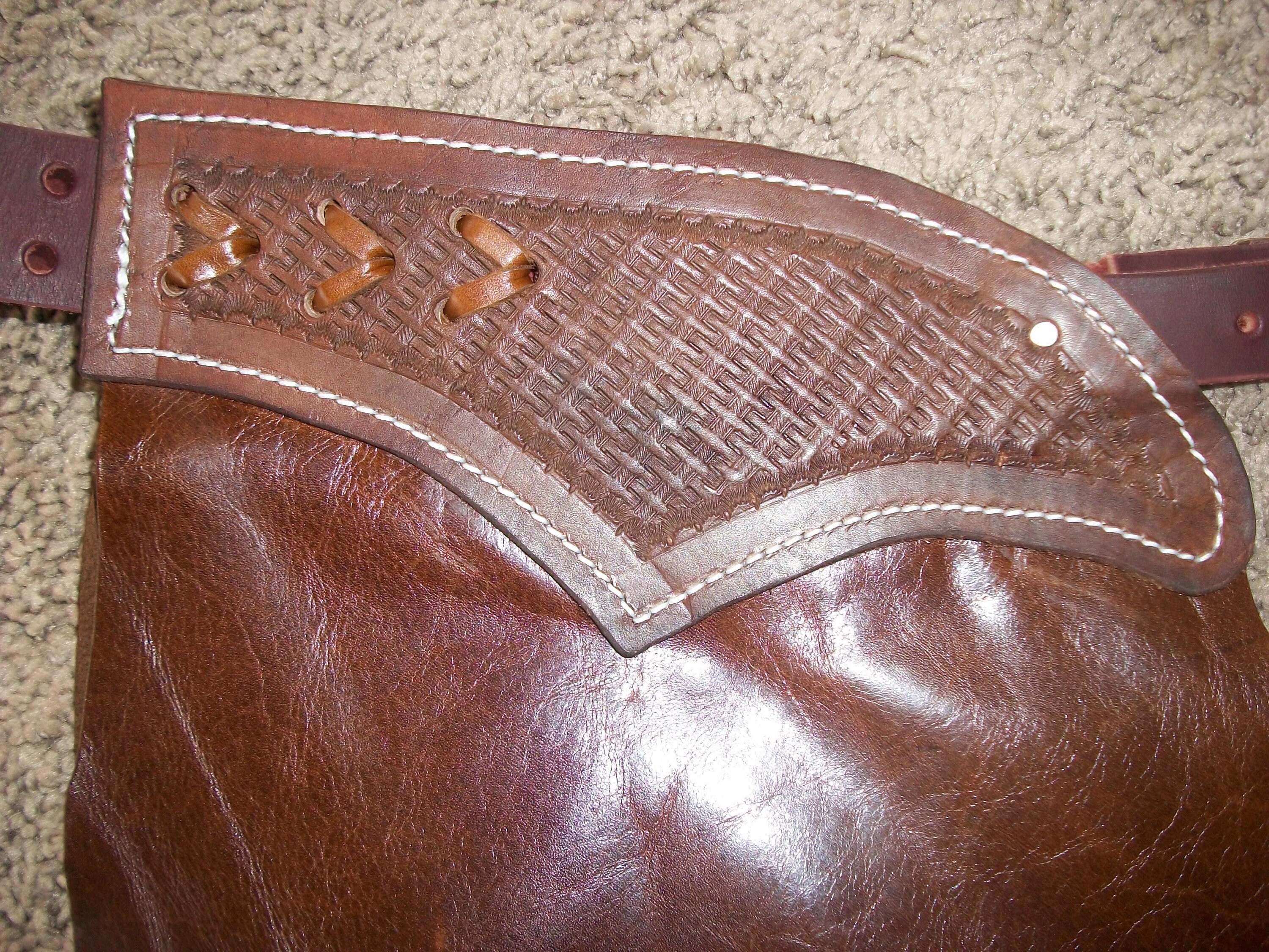 Custom Made Leather Shotgun Chaps/ New/r Bar K - Etsy