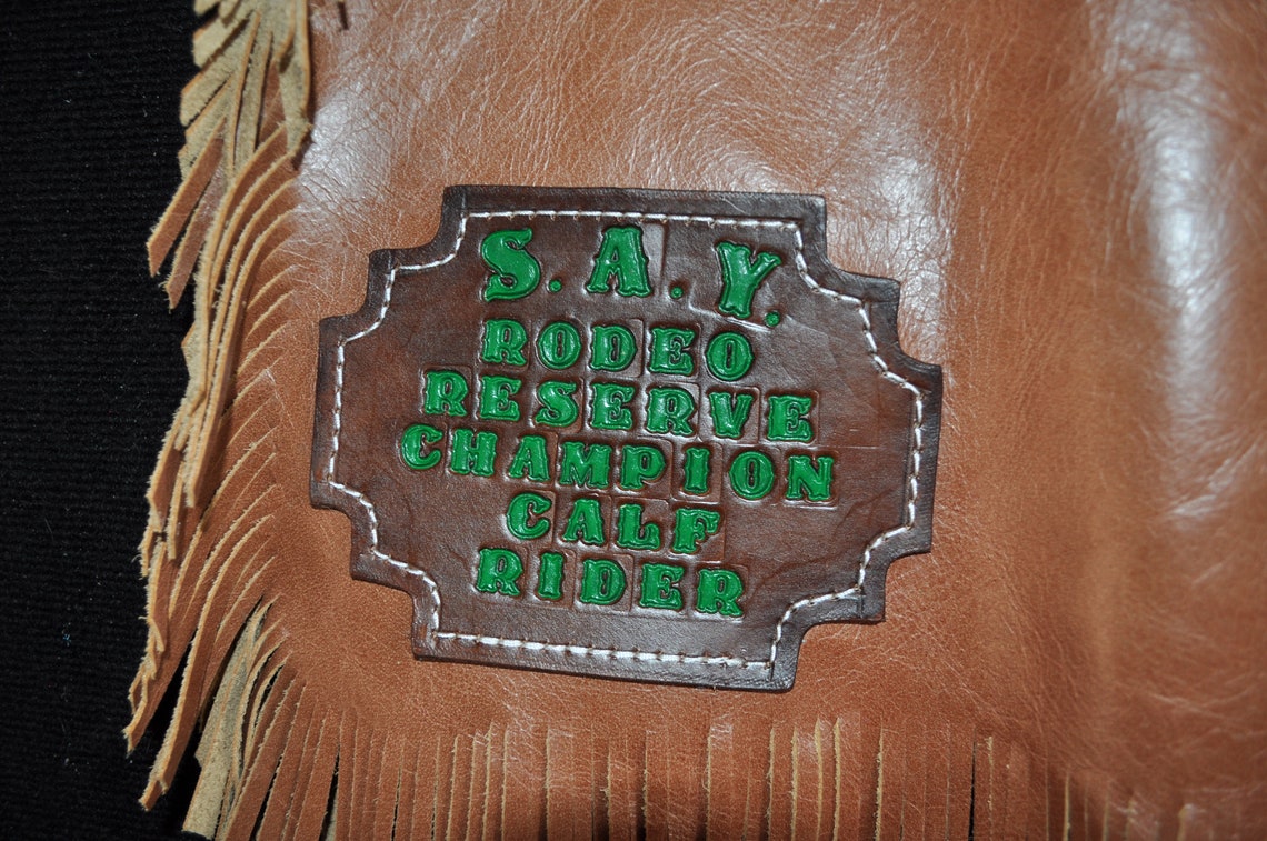 Custom Made Kid's Rodeo Award Chaps/ New/ Custom Leather/ - Etsy