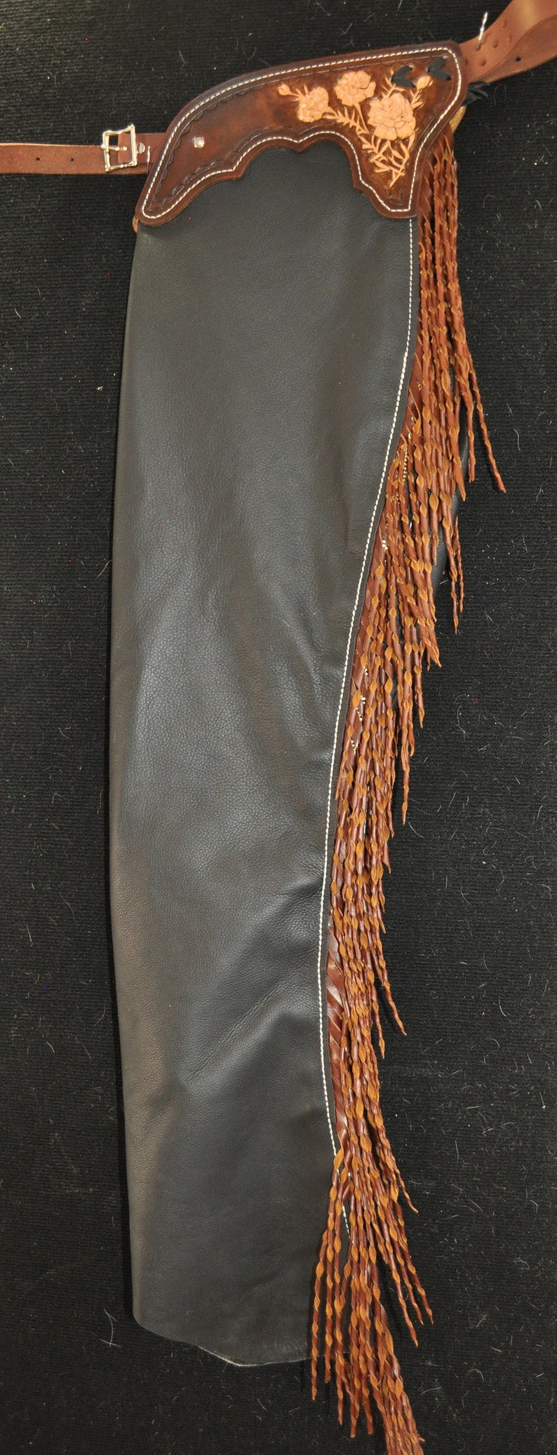 Custom Made Leather Shotgun Chaps/ New/r Bar K - Etsy