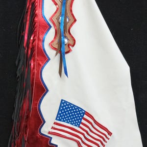Custom Made Bull Rider Chaps/ New/ Custom Leather/ Patriotic Rodeo ...
