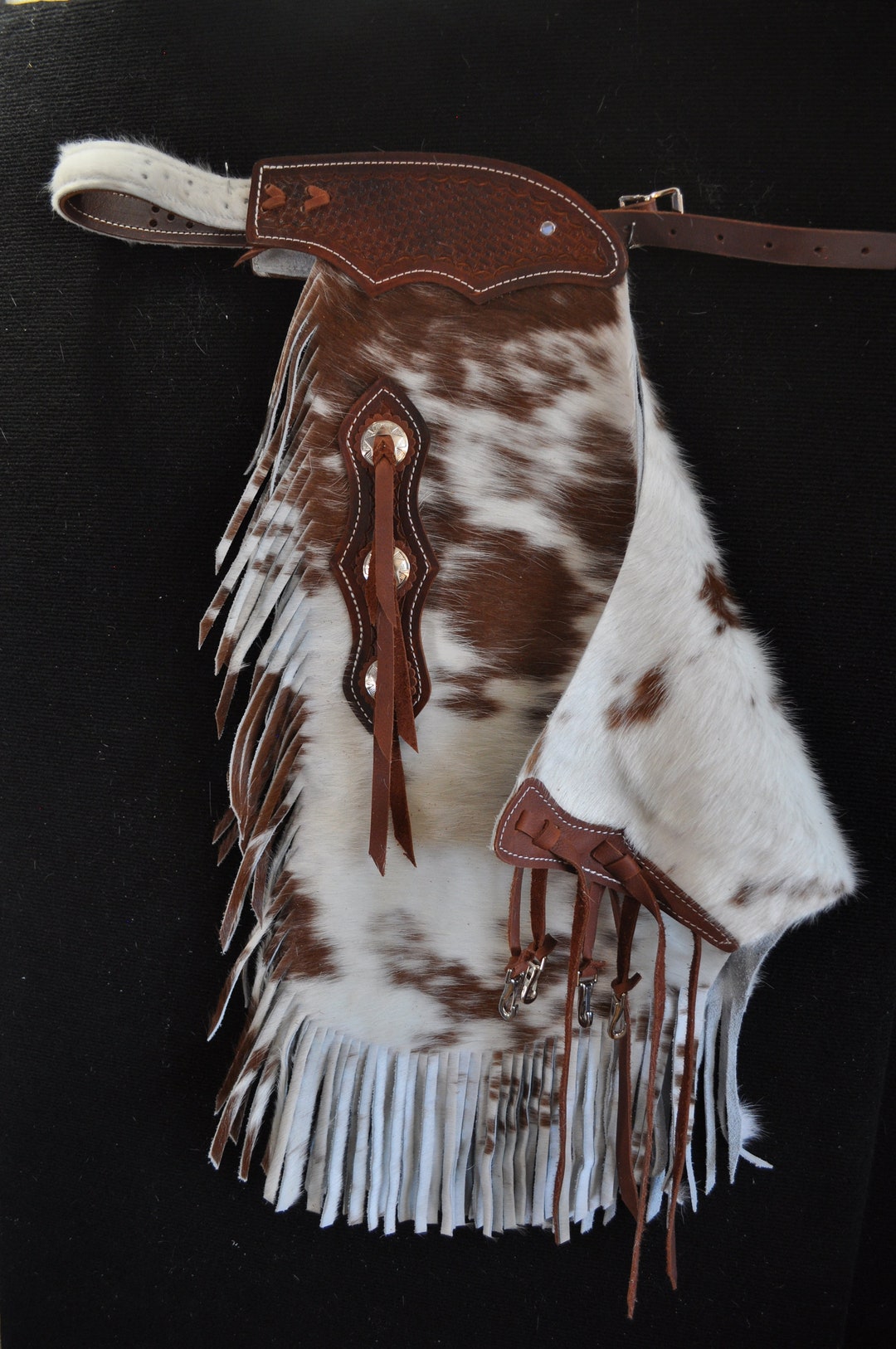 Custom Made Leather Chinks/new Chaps/ Salt and Pepper - Etsy