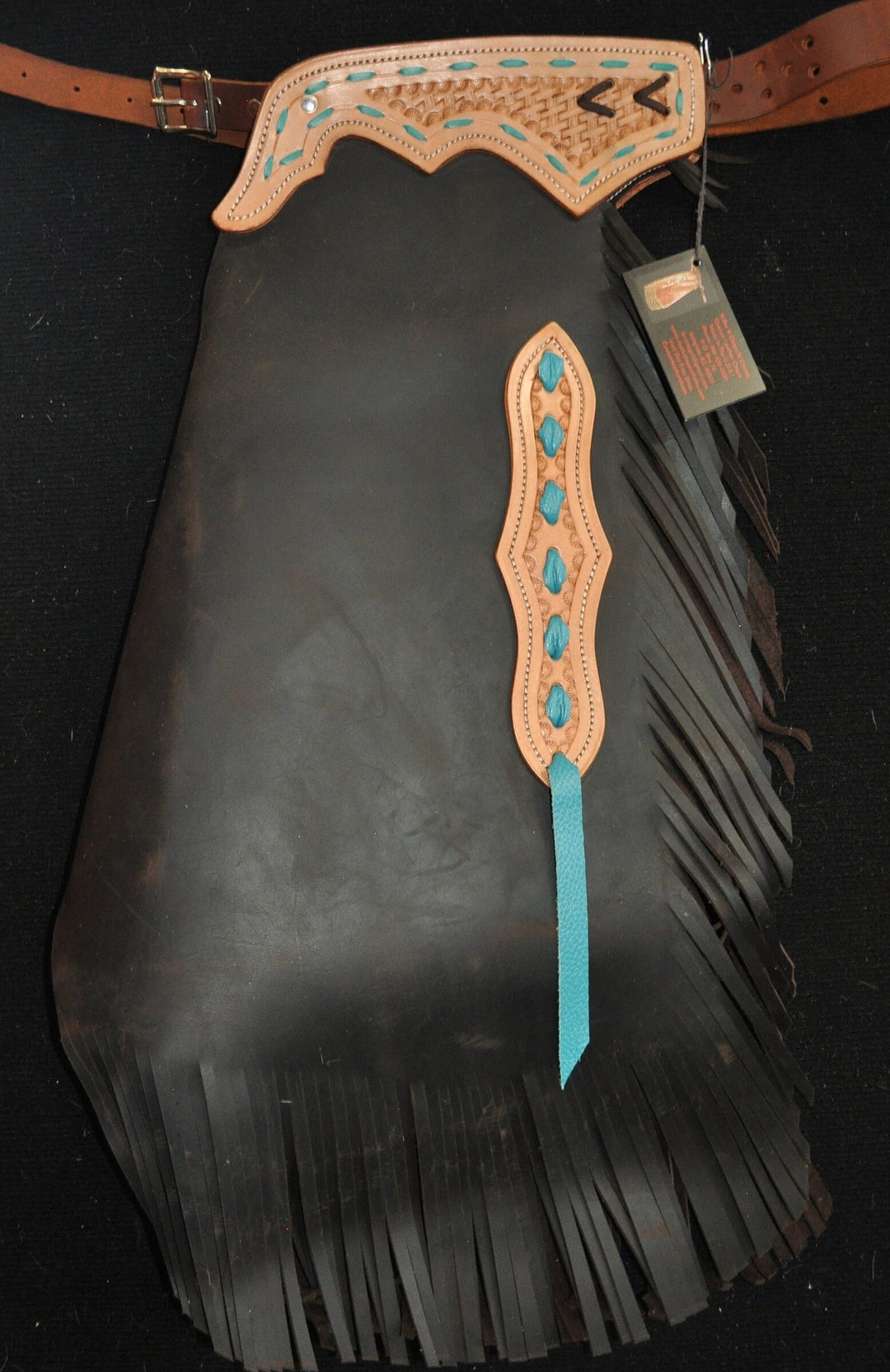 Custom Made Leather Chinks/new Chaps/turquoise/r Bar K - Etsy