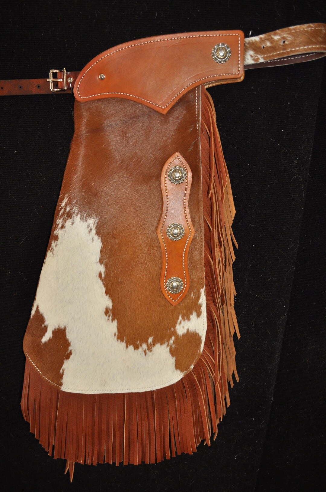 Custom Made Leather Chinks/new Chaps/ Salt and Pepper - Etsy