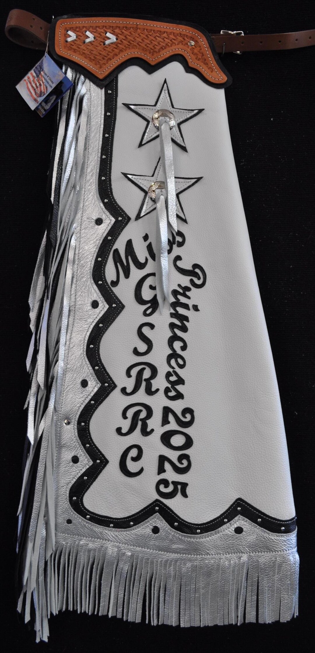Custom Made Rodeo Royalty Chaps/ New/ Custom Leather/ Rodeo Chaps/r Bar ...