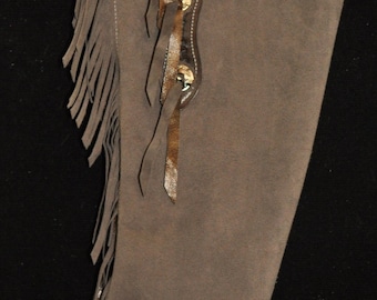 Custom Made Batwing Leather Chaps/ Rough Out/new/r Bar K - Etsy