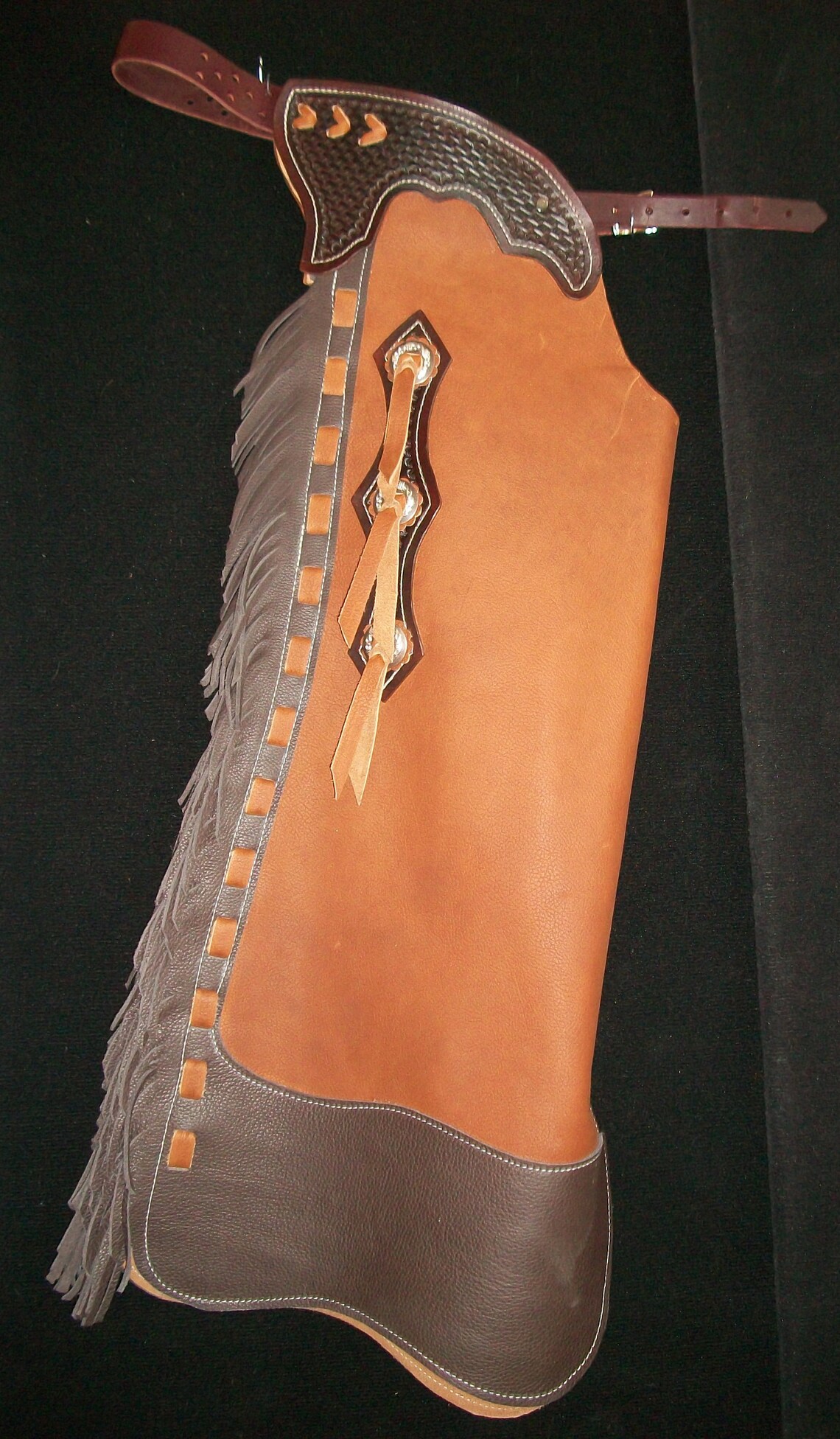 Custom Made Leather Shotgun Chaps/ New/r Bar K - Etsy