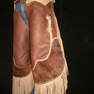 Custom Made Leather Chinks/new Chaps/studs/r Bar K - Etsy