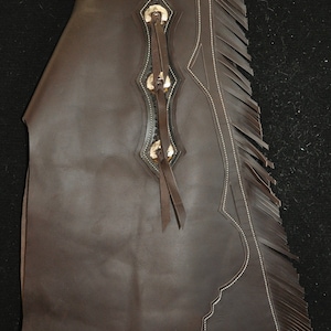 Custom Made Kid's Bronc/bull Riding Chaps/ New/ Custom Leather/ Rodeo ...