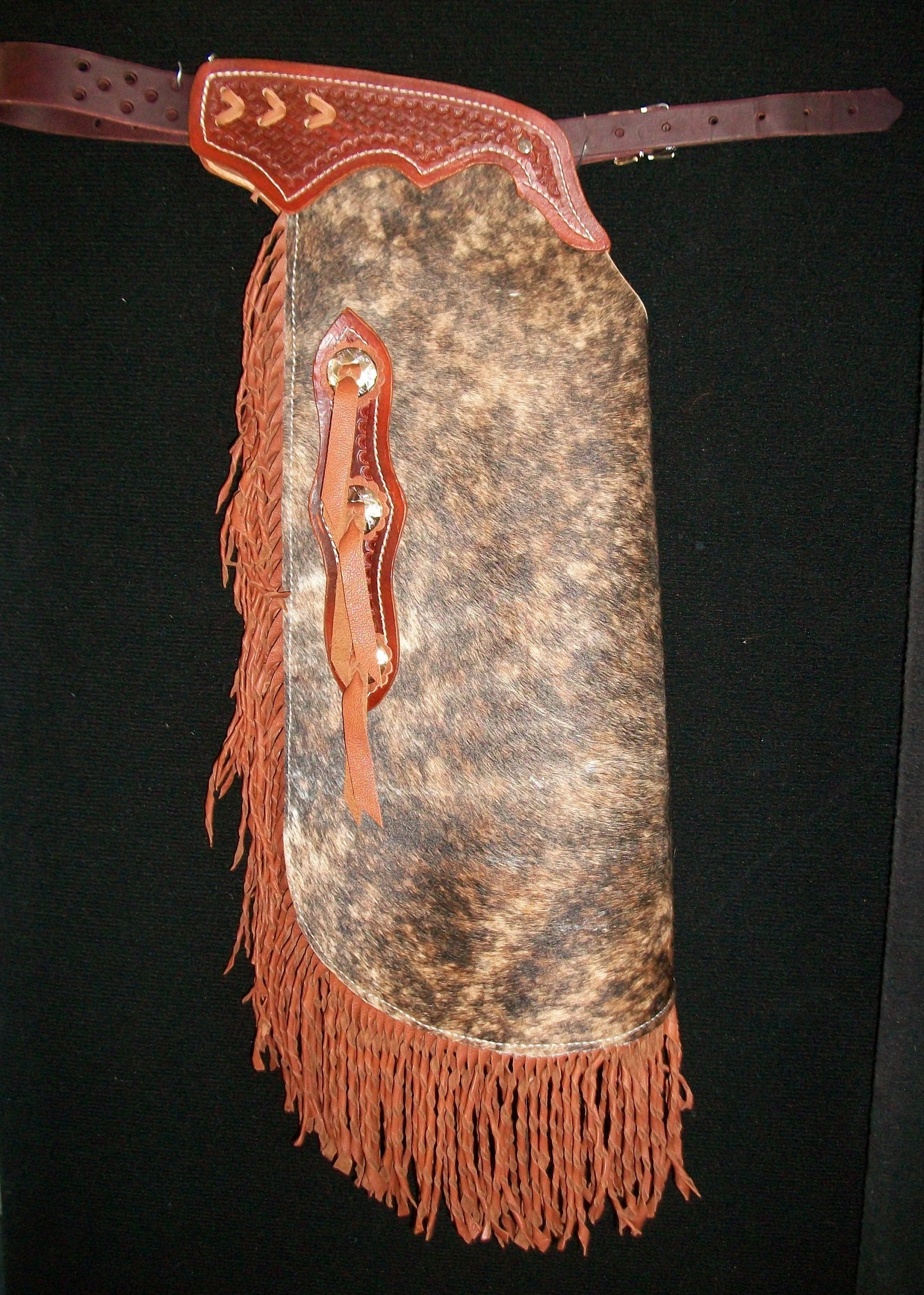 Custom Made Leather Chinks/new Chaps/ Exotic Hair on Hide/r - Etsy