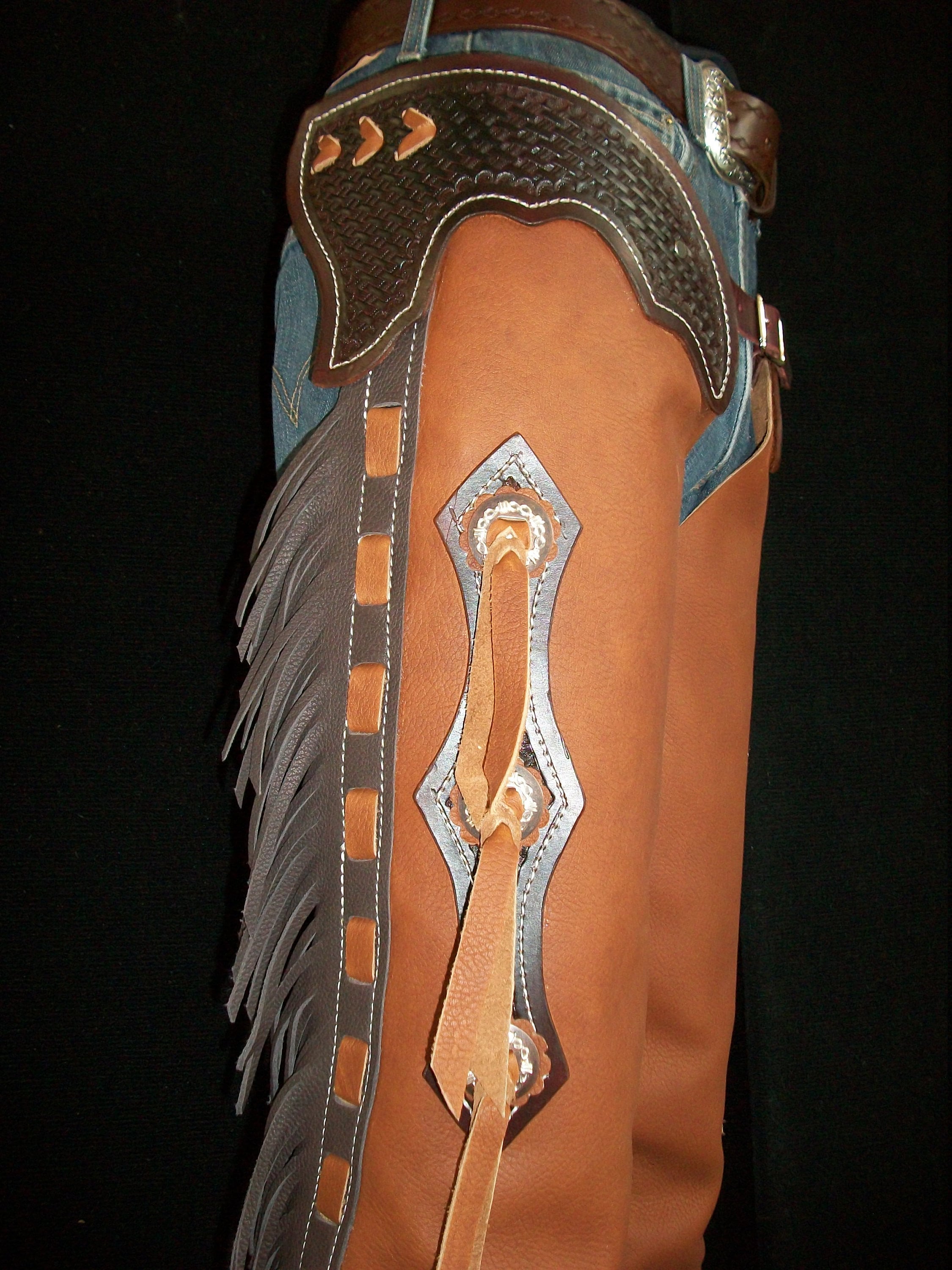 Custom Made Leather Shotgun Chaps/ New/r Bar K - Etsy