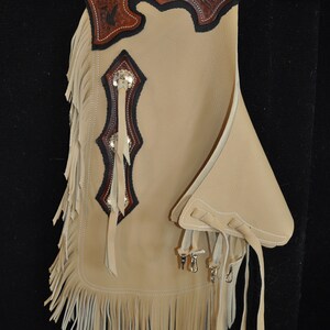 Custom Made Leather Chinks/new Chaps/floral/r Bar K - Etsy