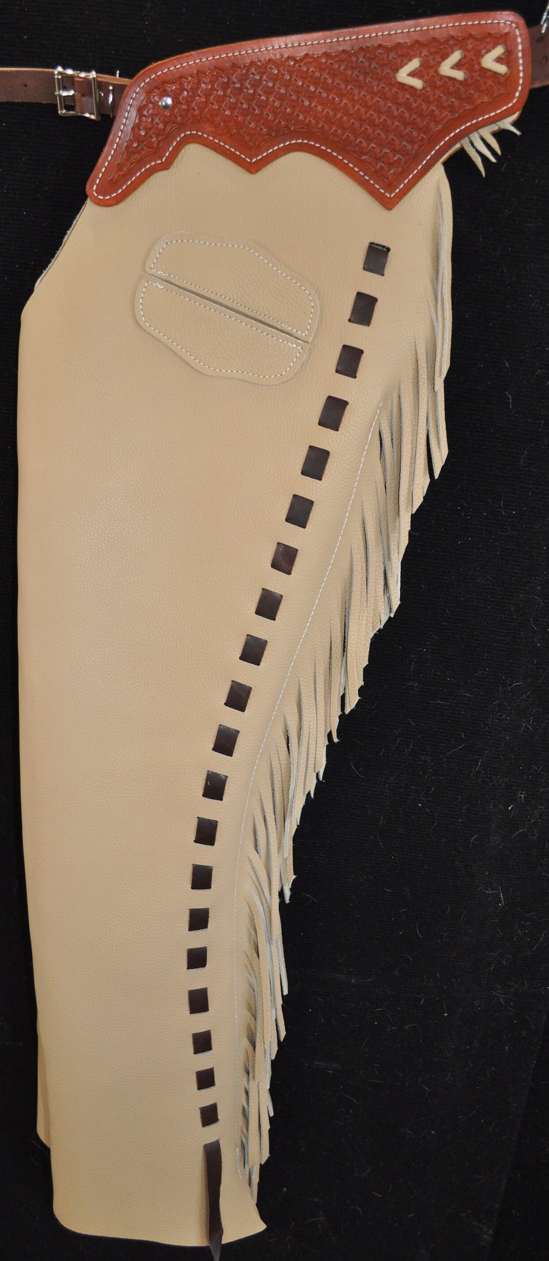 Custom Made Leather Shotgun Chaps/new/r Bar K - Etsy