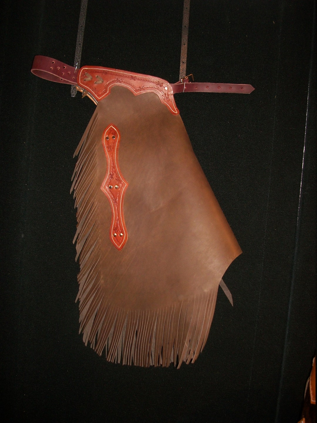 Custom Made Leather Chinks/new Chaps/ Grey/r Bar K - Etsy