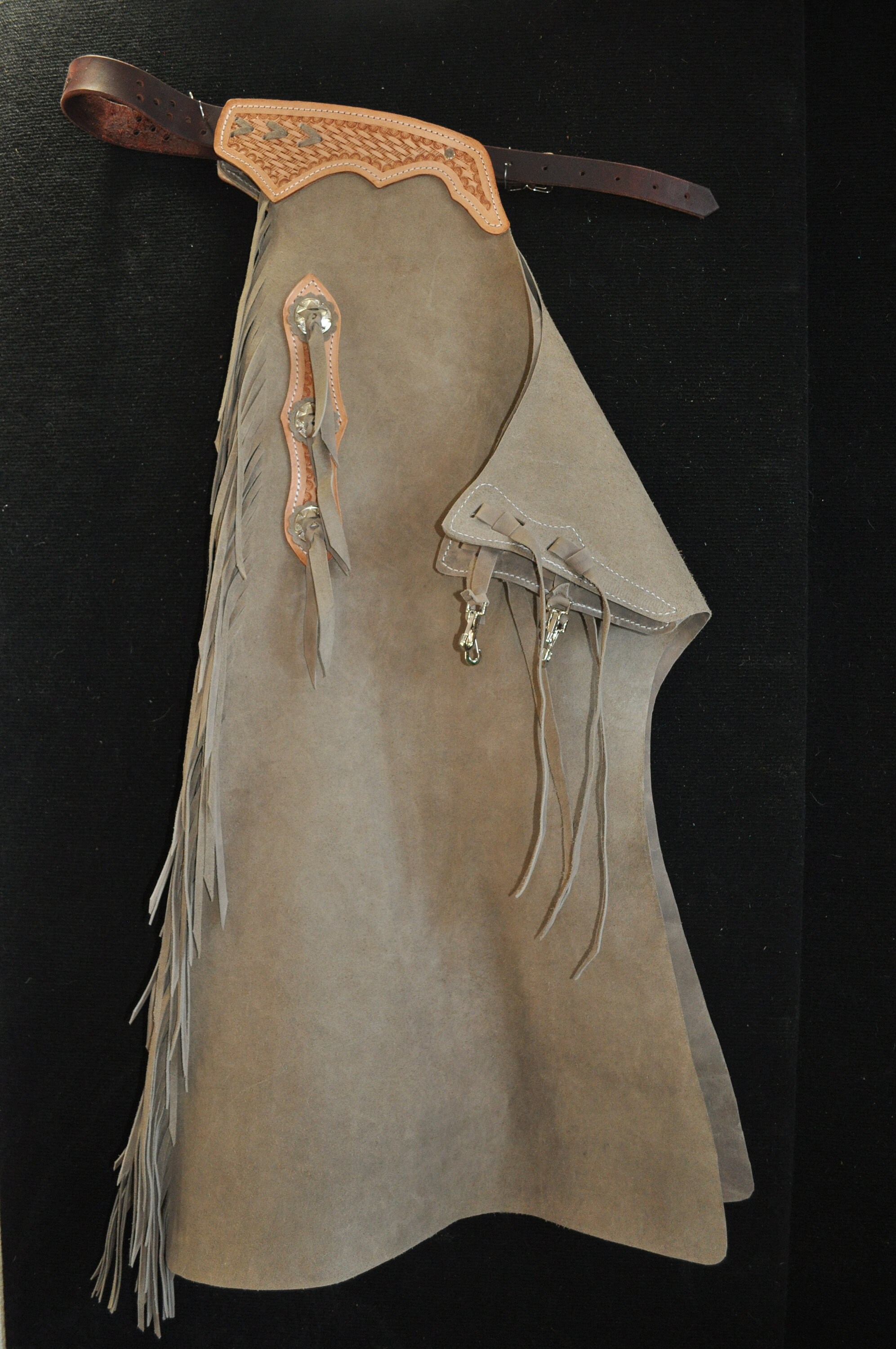 Custom Made Batwing Leather Chaps/ Rough Out/new/r Bar K - Etsy