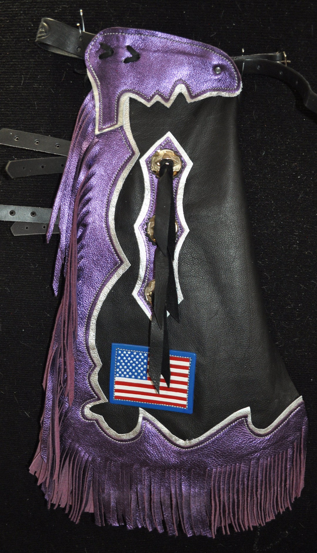 Custom Made Kid's Purple Patriotic Rodeo Chaps/r Bar K - Etsy
