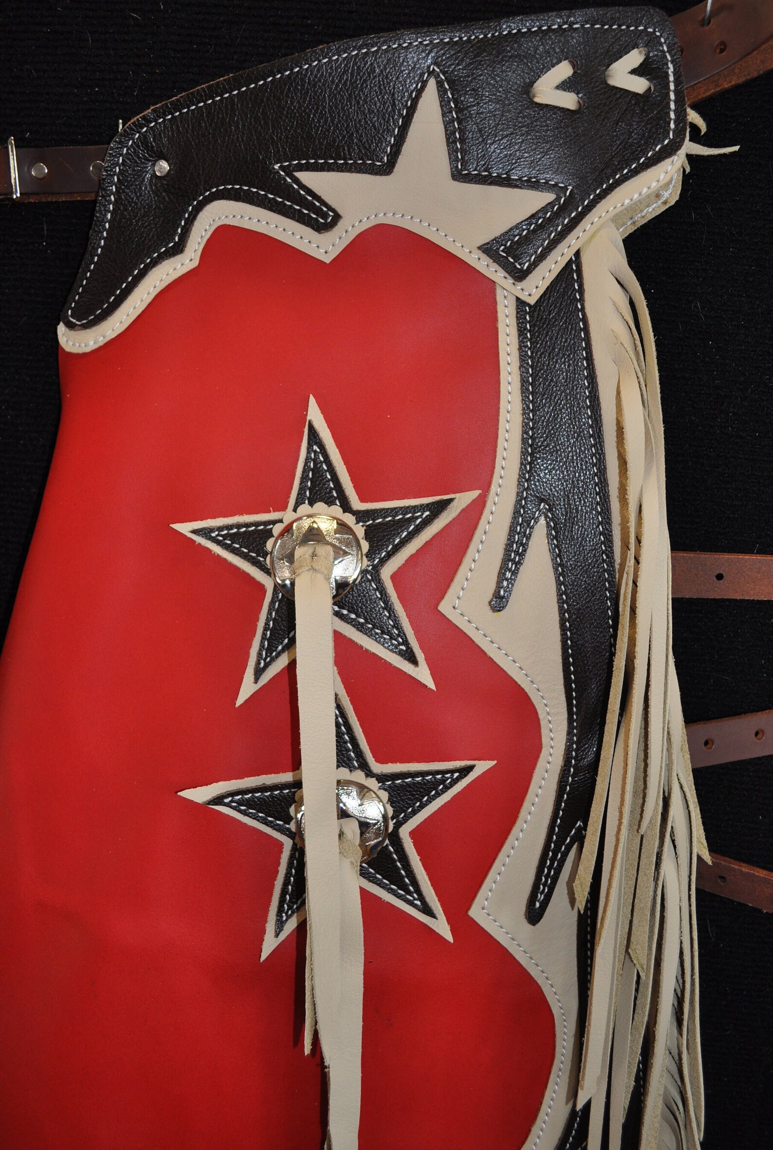 Custom Made Bronc Riders Chaps/ New/ Custom Leather/ Rodeo Chaps/r Bar ...