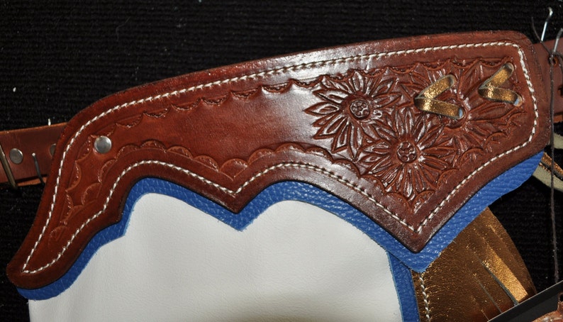 Custom Made Rodeo Chaps/ New/ Custom Leather /R Bar K - Etsy