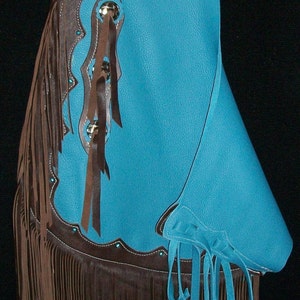 Custom Made Leather Chinks/new Chaps/ Floral Carved/ Bling/turquoise/r ...