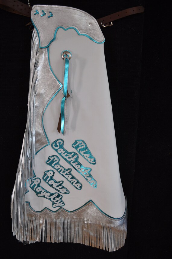 Custom Made Rodeo Royalty Chaps/ New/ Custom Leather/r Bar K - Etsy