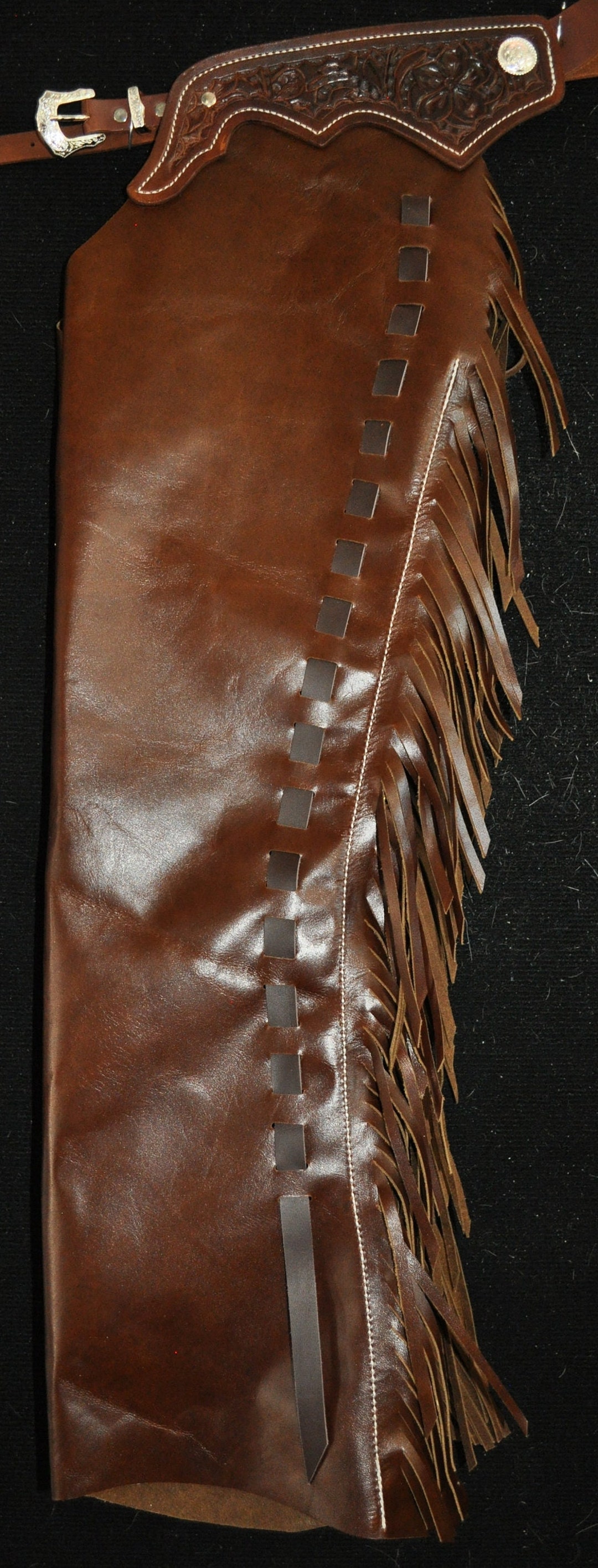 Custom Made Leather Shotgun Chaps/ New/r Bar K - Etsy