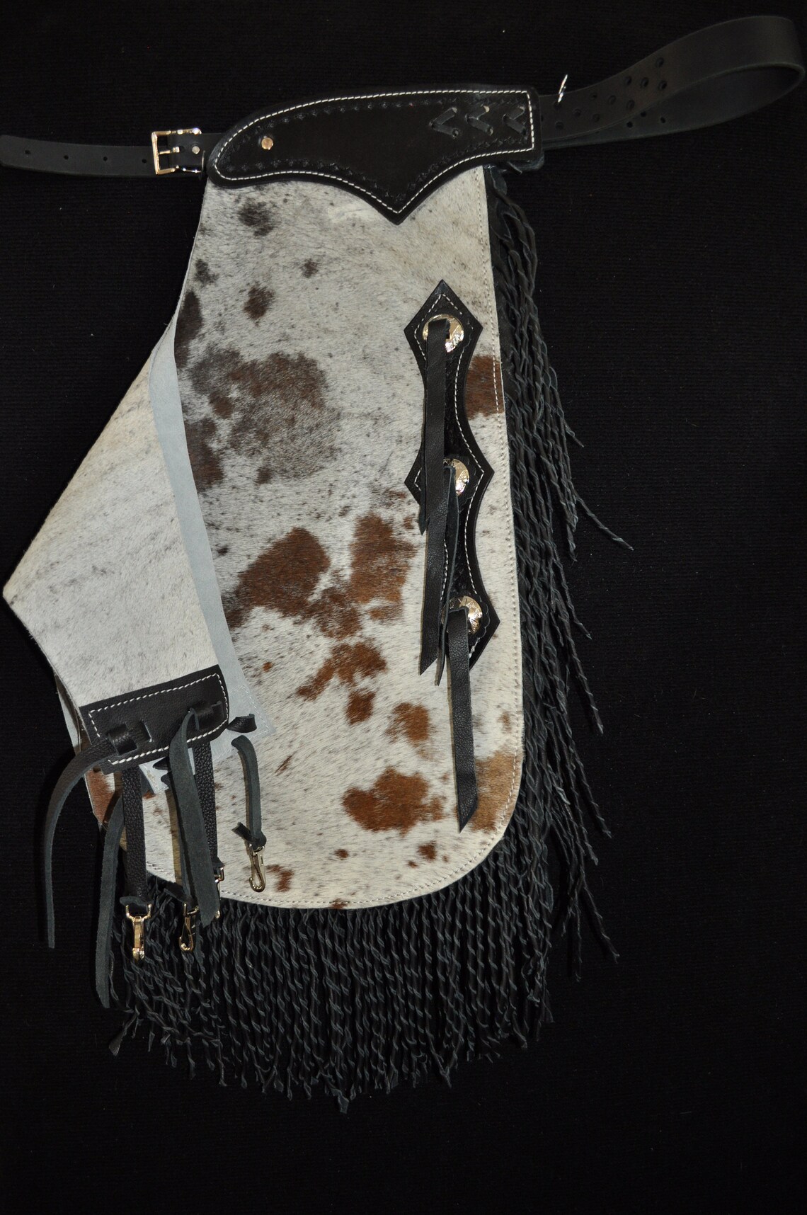 Custom Made Leather Chinks/new Chaps/ Exotic Hair on Hide/r - Etsy