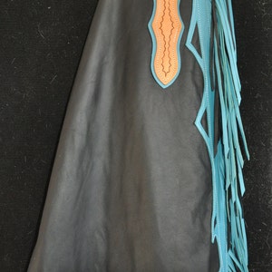 Custom Made Kid's Bronc/bull Riding Chaps/ New/ Custom Leather/ Rodeo ...