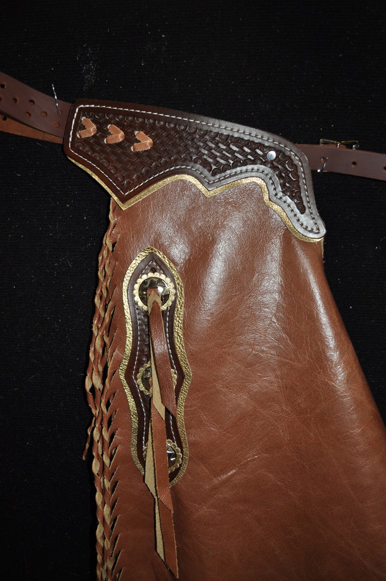 Custom Made Leather Chinks/new Chaps/r Bar K - Etsy