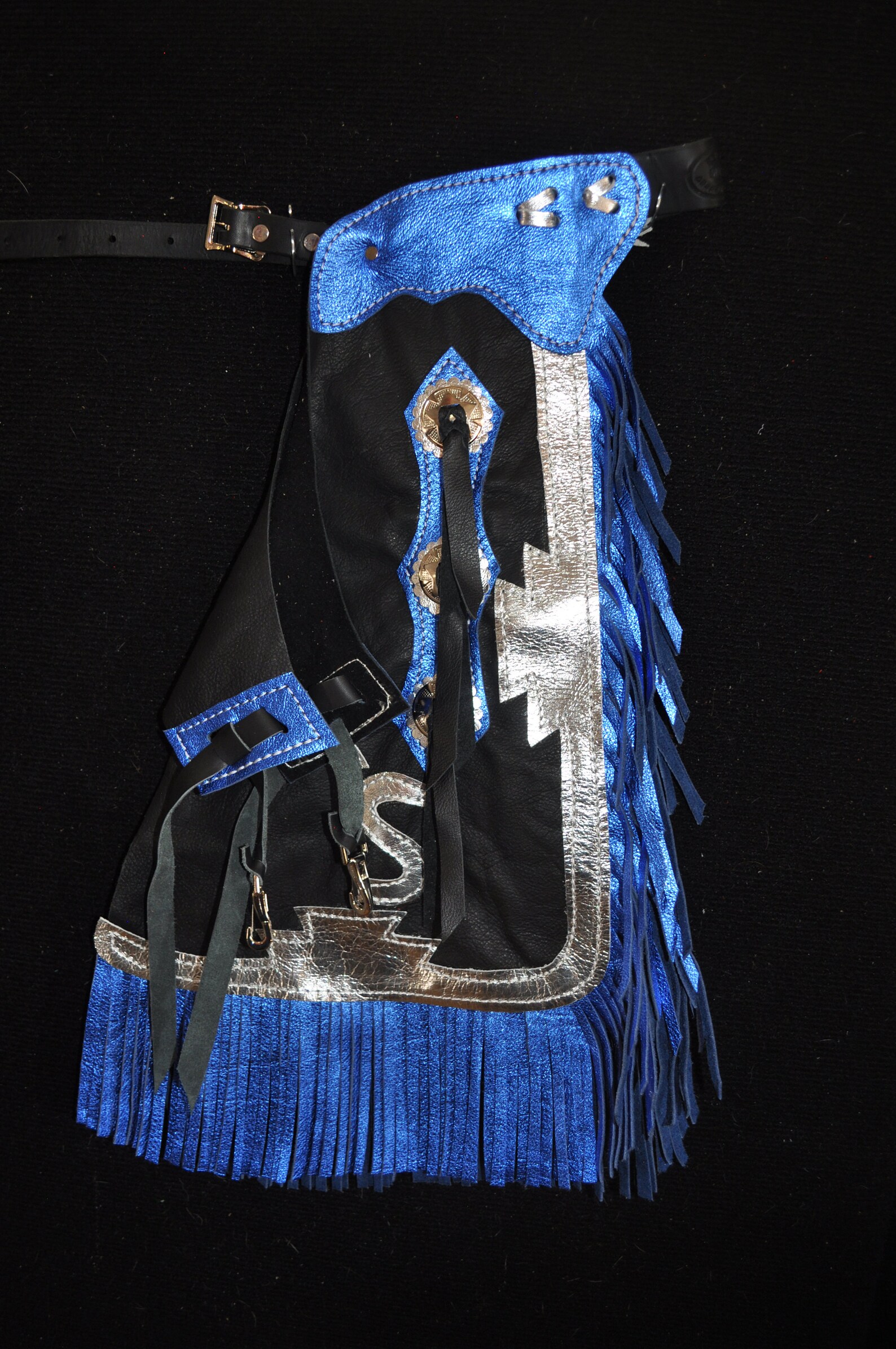Custom Made Kid's Thin Blue Line Flag Rodeo Chaps/r Bar K - Etsy