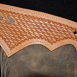 Custom Made Leather Shotgun Chaps/distressed/new/r Bar K - Etsy