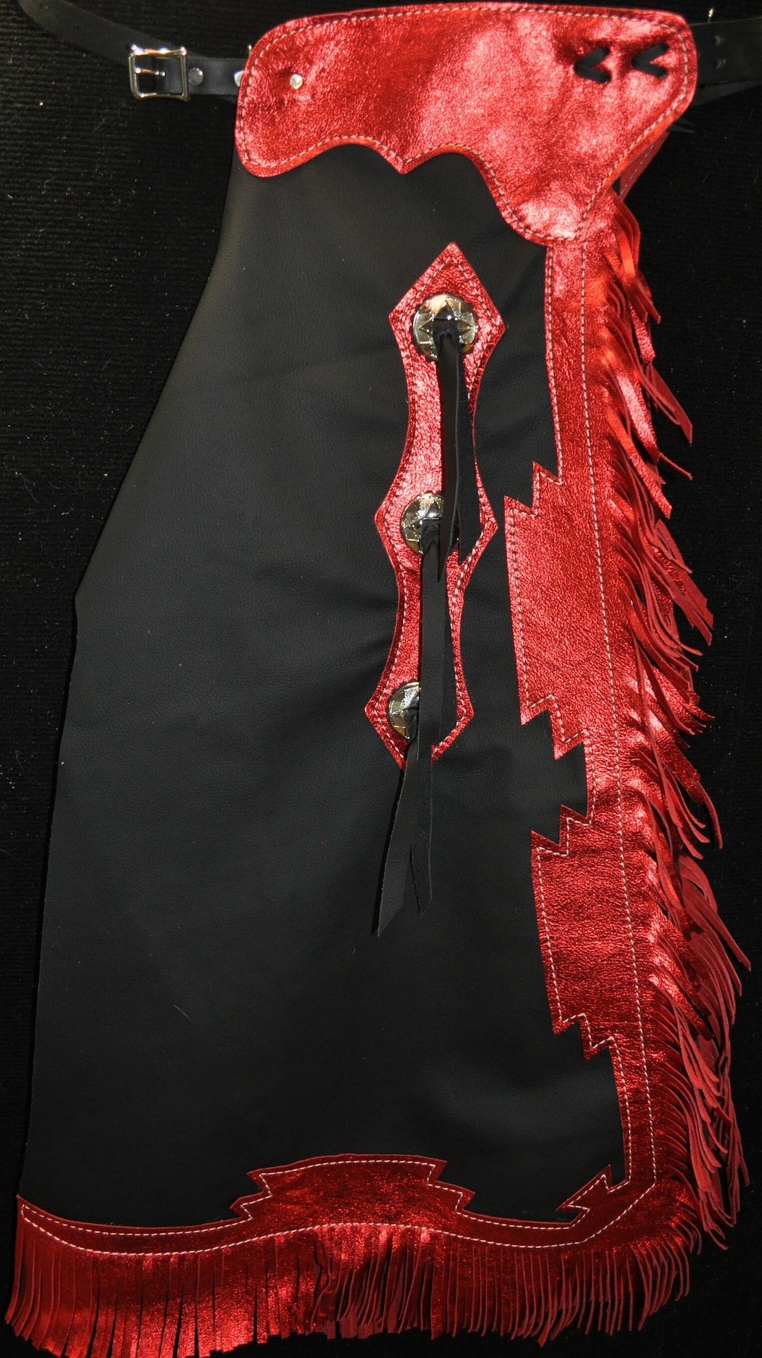 Custom Made Kid's Bronc/bull Riding Chaps/ New/ Custom Leather/ Rodeo ...