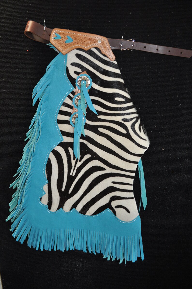 Custom Made Zebra Hide Kids/ Toddler/ Youth Rodeo Chaps/new - Etsy