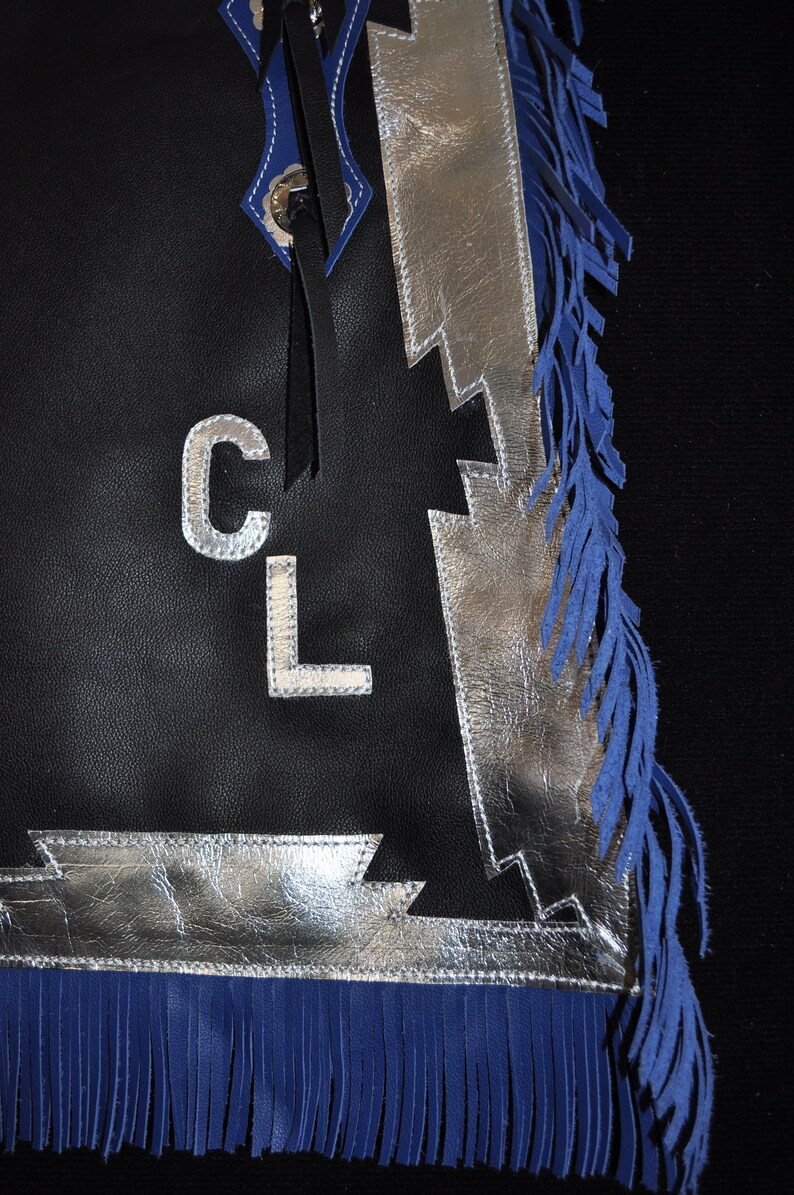 Custom Made Kid's Thin Blue Line Flag Rodeo Chaps/r Bar K - Etsy