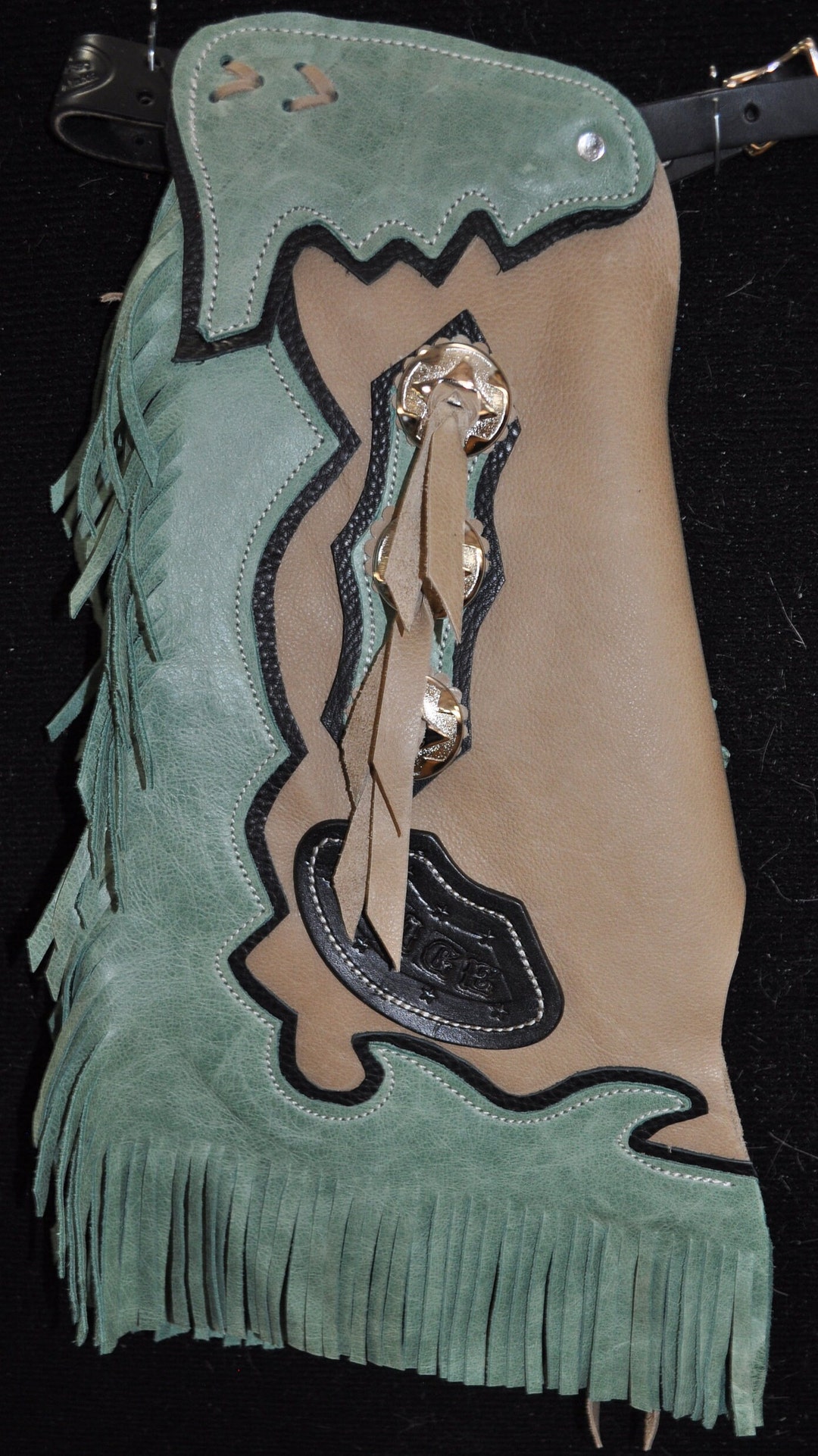 Custom Made Kid's Bronc/bull Riding Chaps/ New/ Custom Leather/ Rodeo ...