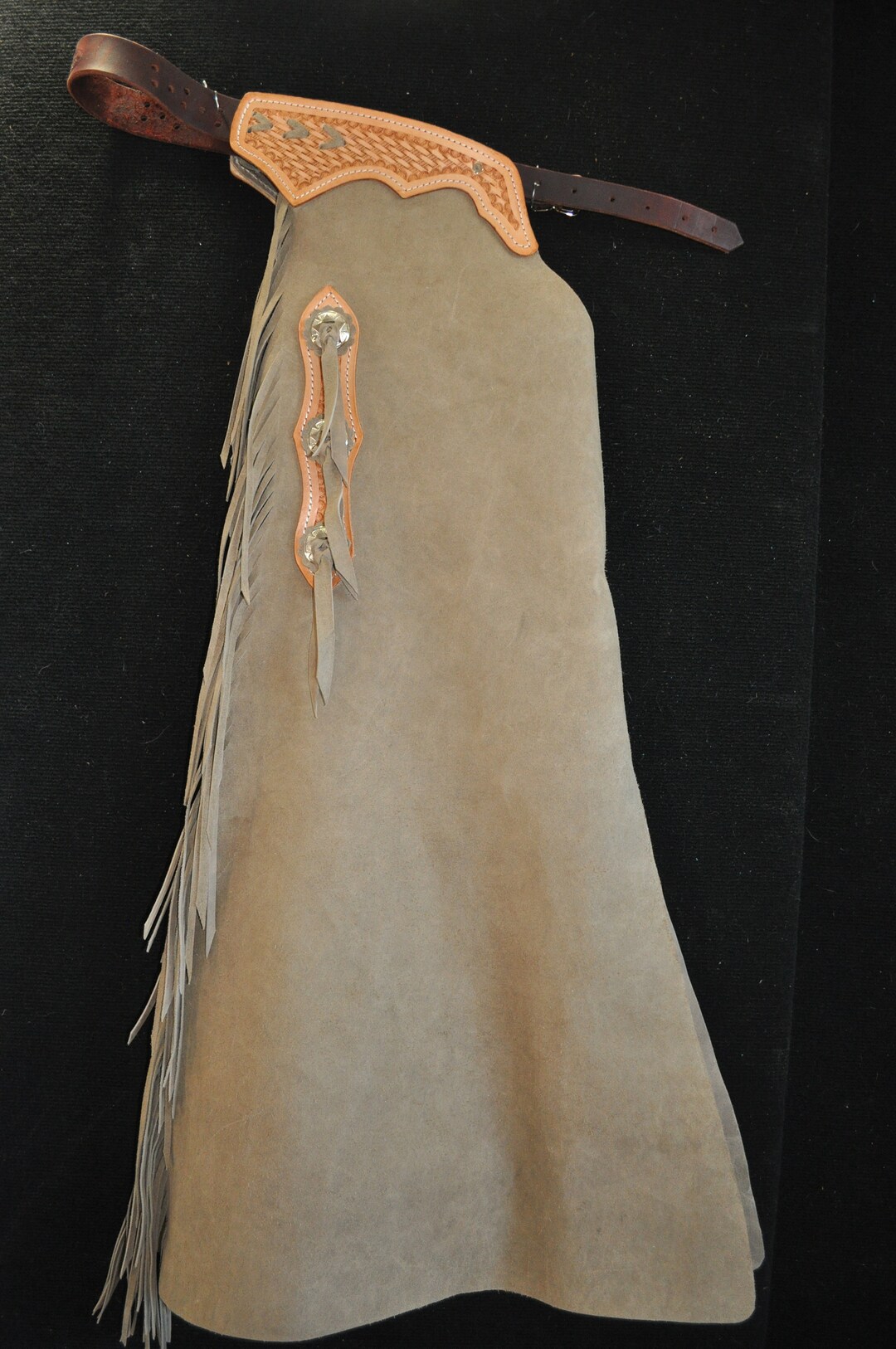 Custom Made Batwing Leather Chaps/ Rough Out/new/r Bar K - Etsy