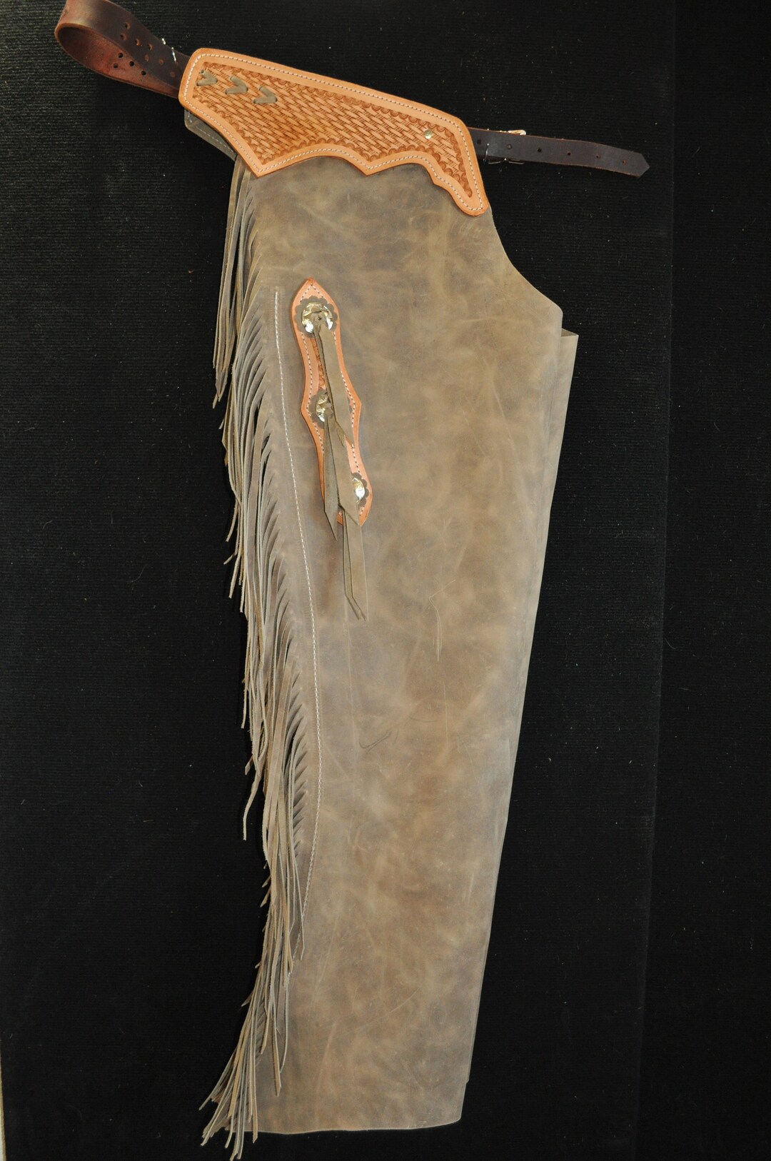 Custom Made Leather Shotgun Chaps/distressed/new/r Bar K - Etsy