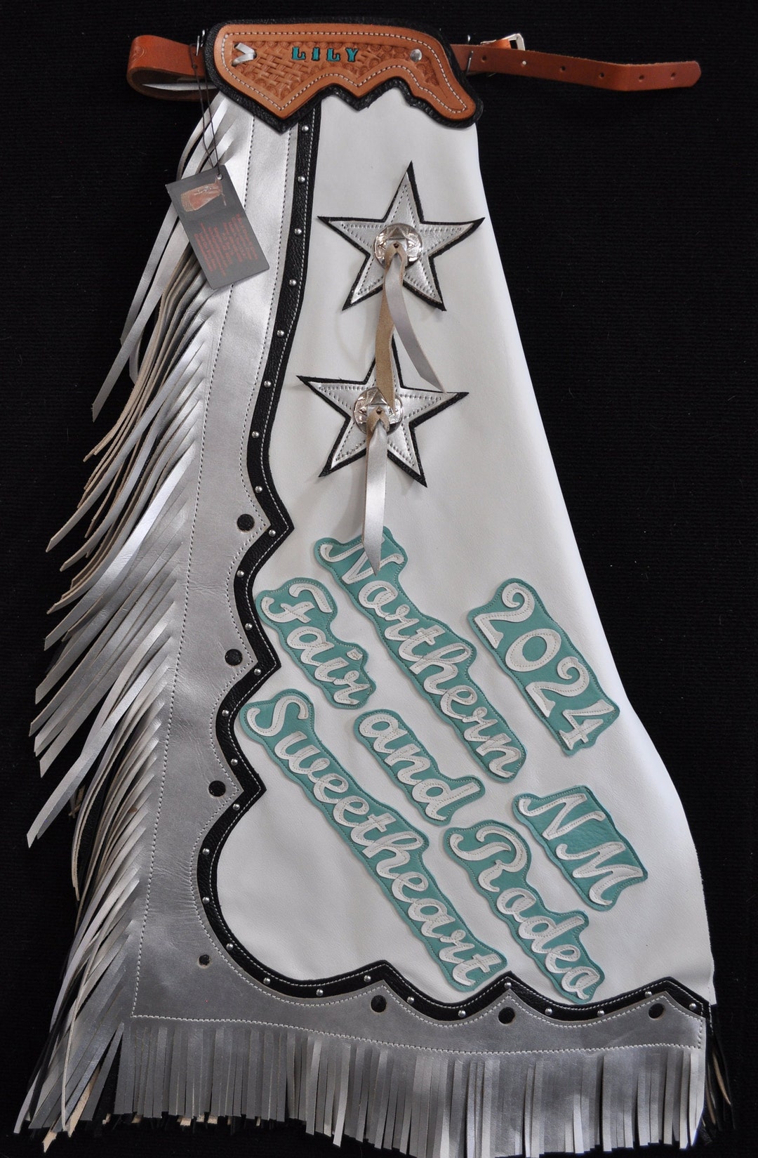 Custom Made Rodeo Royalty Chaps/ New/ Custom Leather/ Rodeo Chaps/r Bar ...