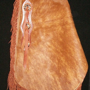 Custom Made Leather Chinks/new Chaps/ Brindle Hair on Hide/r Bar K - Etsy