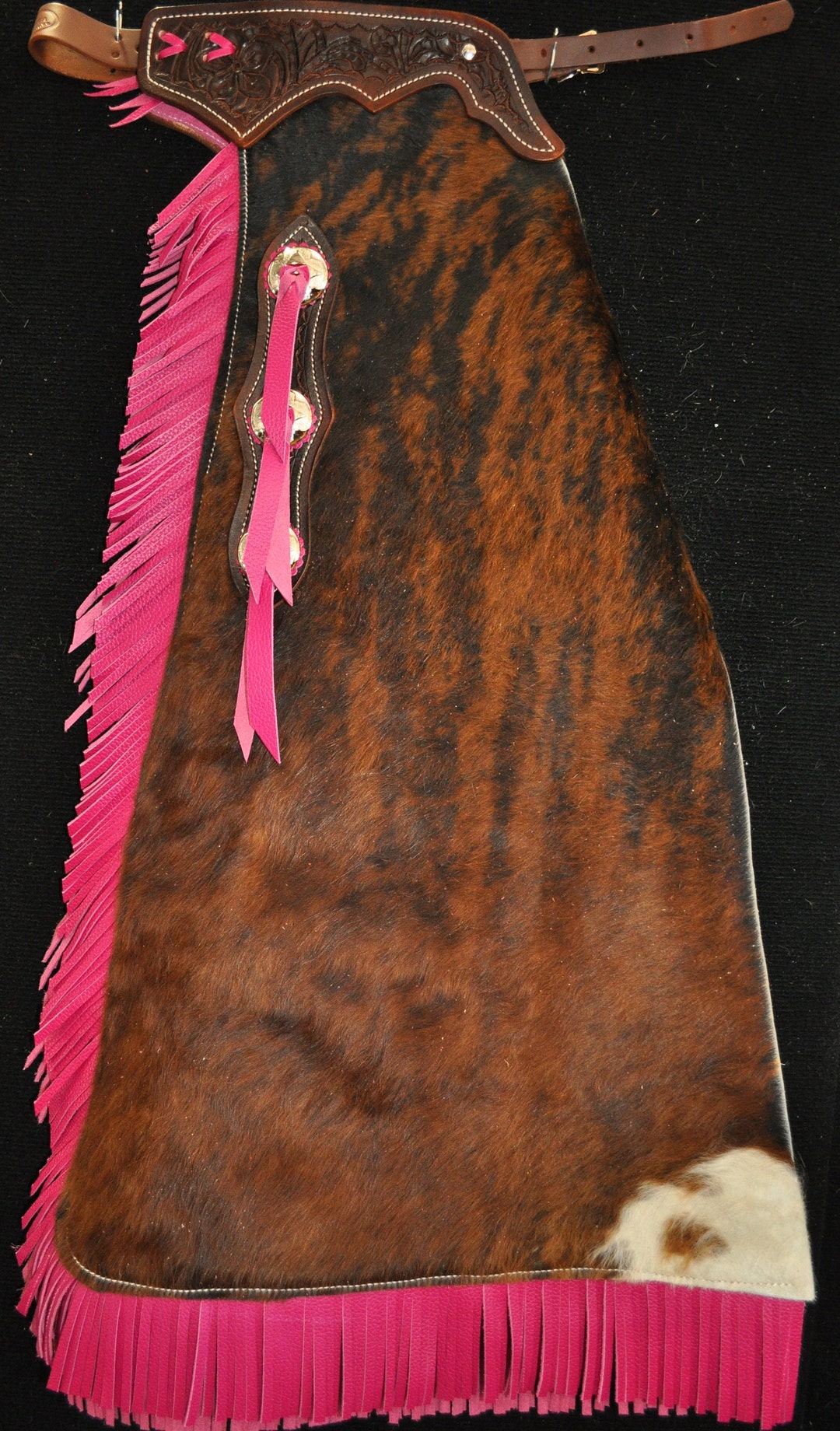 Custom Made Pink Batwing Leather Chaps/new/r Bar K - Etsy