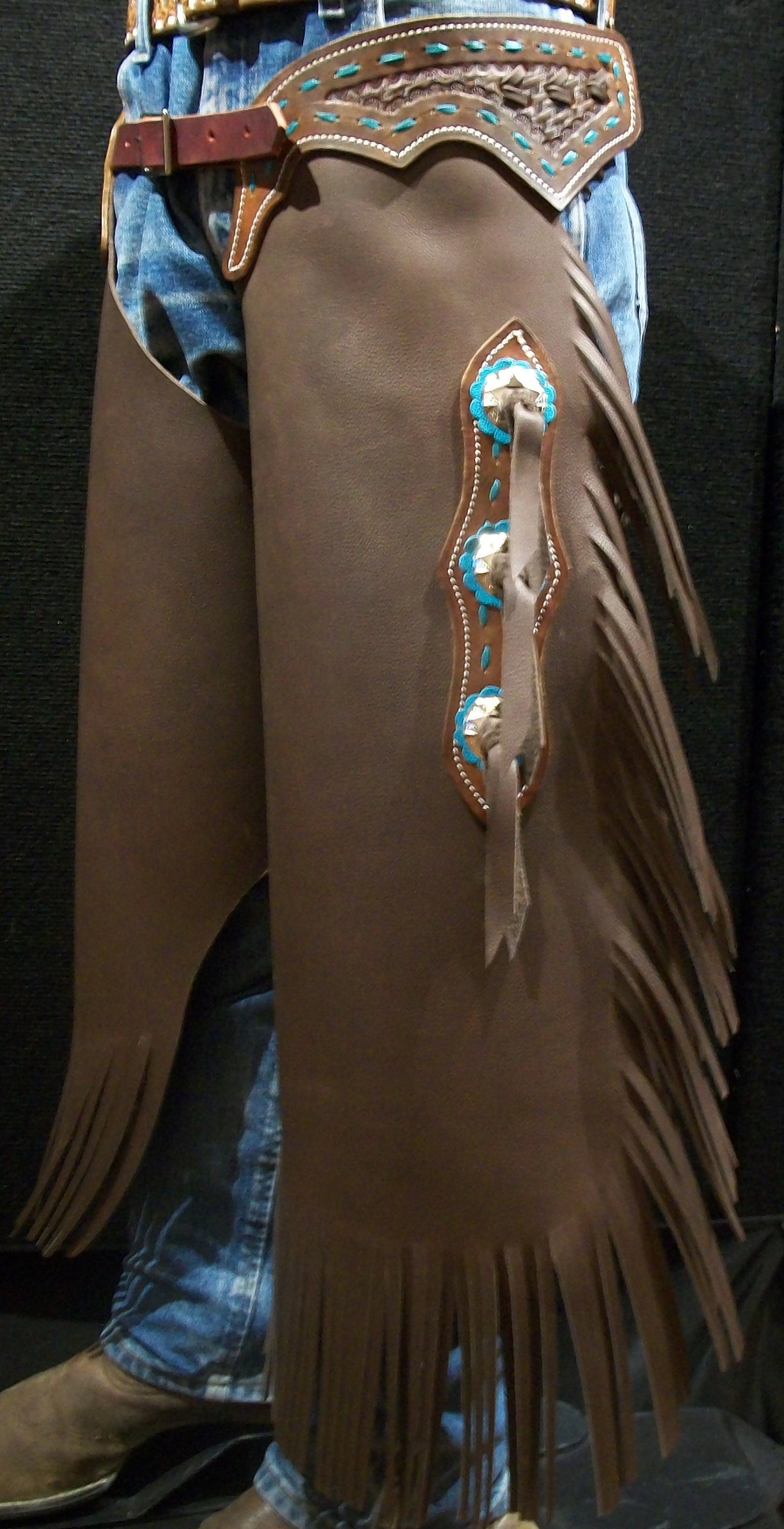 Custom Made Leather Chinks/new Chaps/ Buck Stitched/ - Etsy