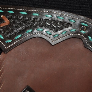 Custom Made Leather Chinks/new Chaps/turquoise/r Bar K - Etsy
