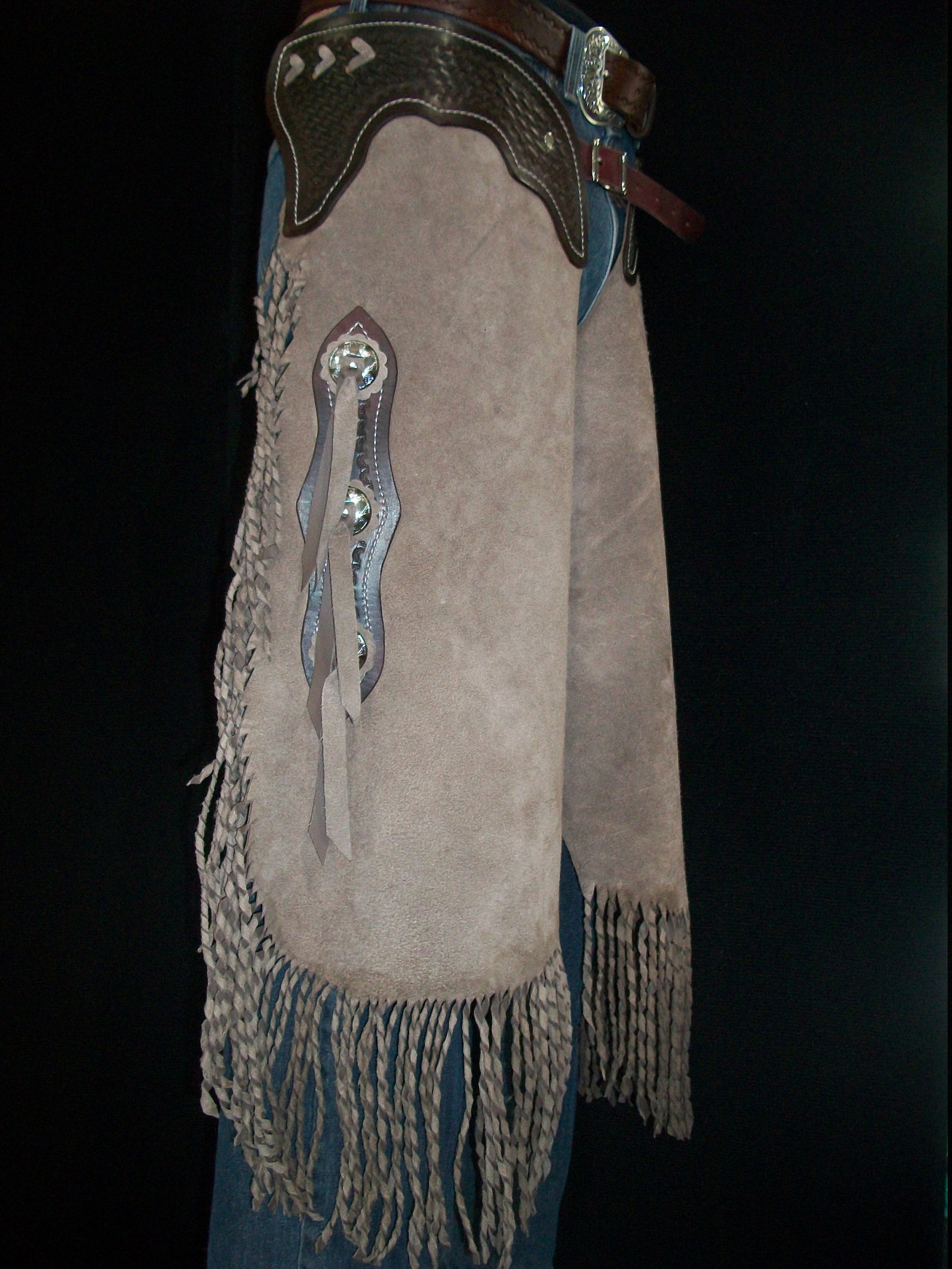 Custom Made Leather Chinks/new Chaps/rough Out/r Bar K - Etsy